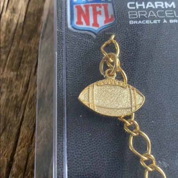 NFL | Jewelry | Pittsburgh Steelers Gold Tone Charm Bracelet Nwt | Poshmark